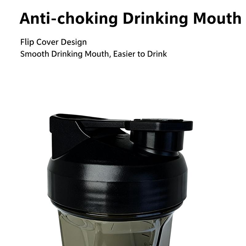 Portable Pre-Training Whey Protein Shaker Cup, 17oz Capacity, Mix ...