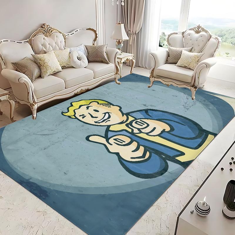 Fallout Vault Boy Flannel Door Mat Collection, Video Game Rug – Iconic ...