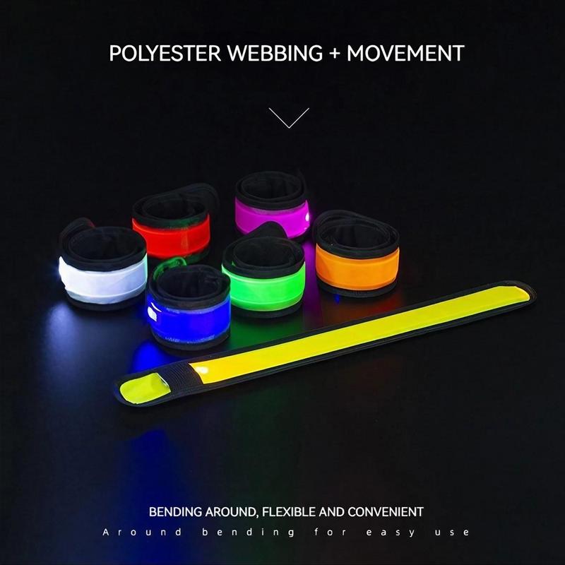 Glow in The Dark LED Wristbands, Reflective Light Up Bracelets for ...