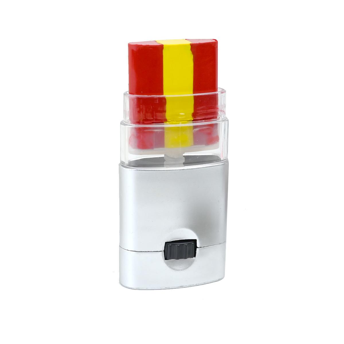 Three-color striped face body paint stick, washable and skin-safe flag ...