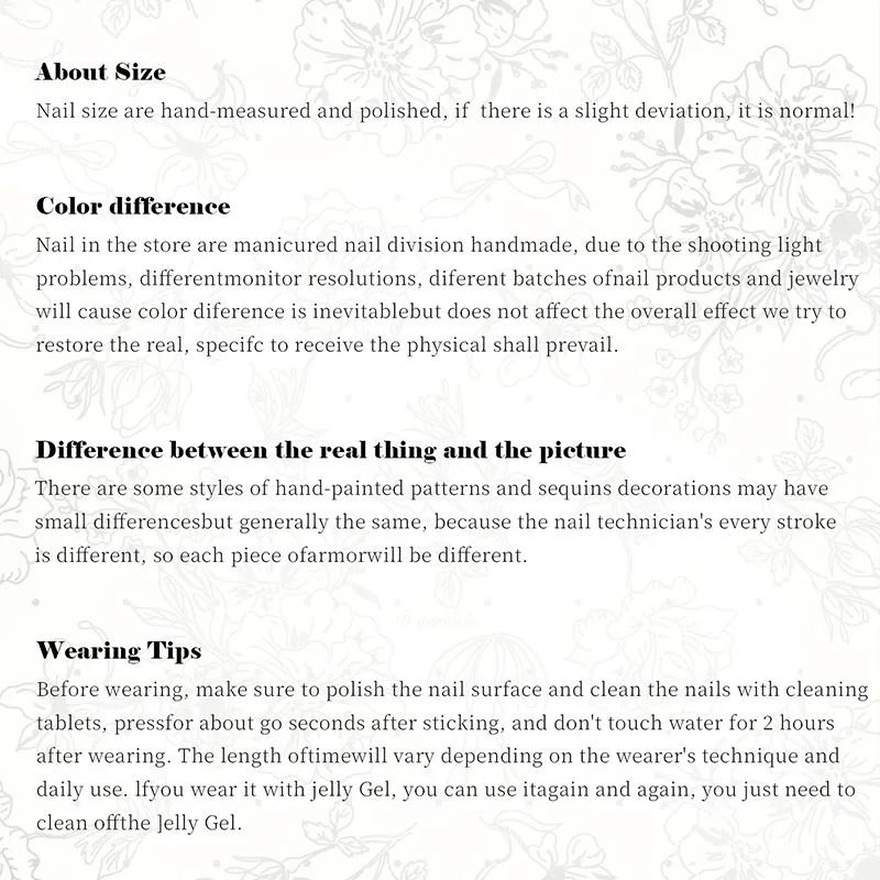 Mint Green Bud|10 PCS of Almond Pure Handmade Press On Nails, Light ...