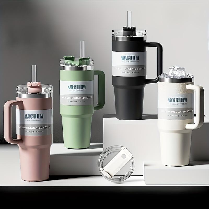 40 Oz Stainless Steel Insulated Sports Cup with Handle Straw Lid ...
