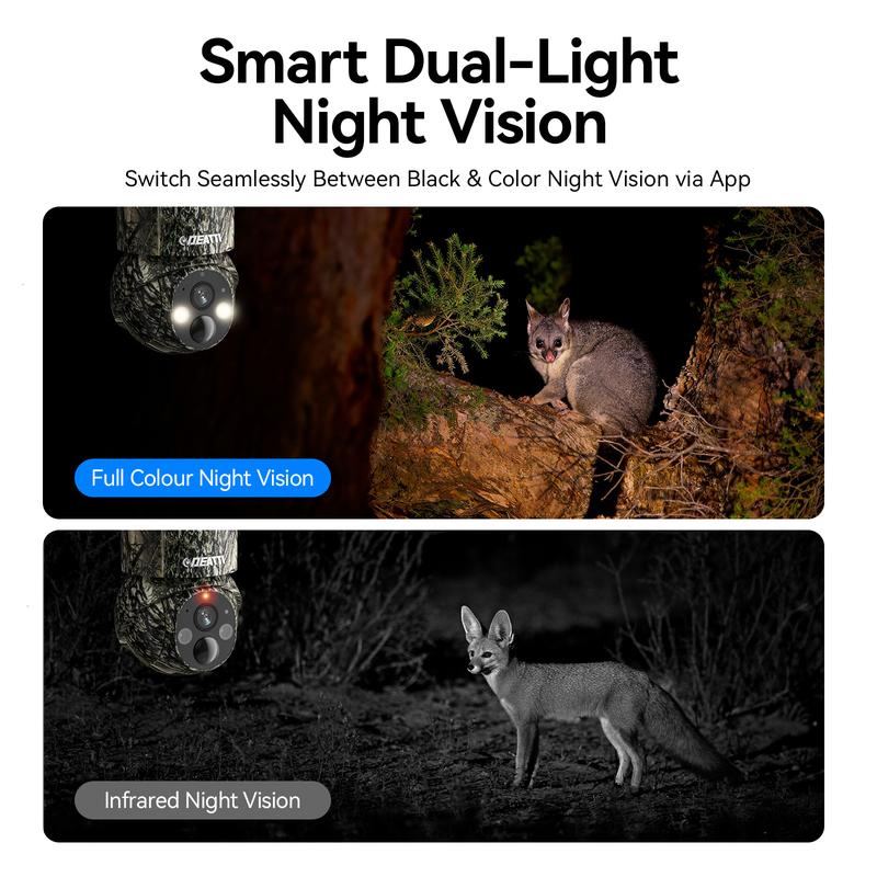 2K 4G LTE Cellular Trail Camera – Single Lens Outdoor Hunting Cam, 8MP ...