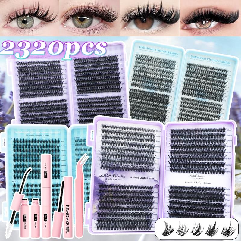 High-capacity false eyelashes in various styles, D-curved design, easy ...