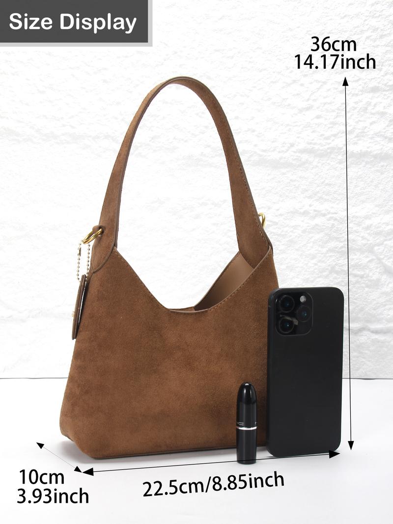 Melamine Suede Women's Vintage Crescent Tote Bag - TikTok Shop