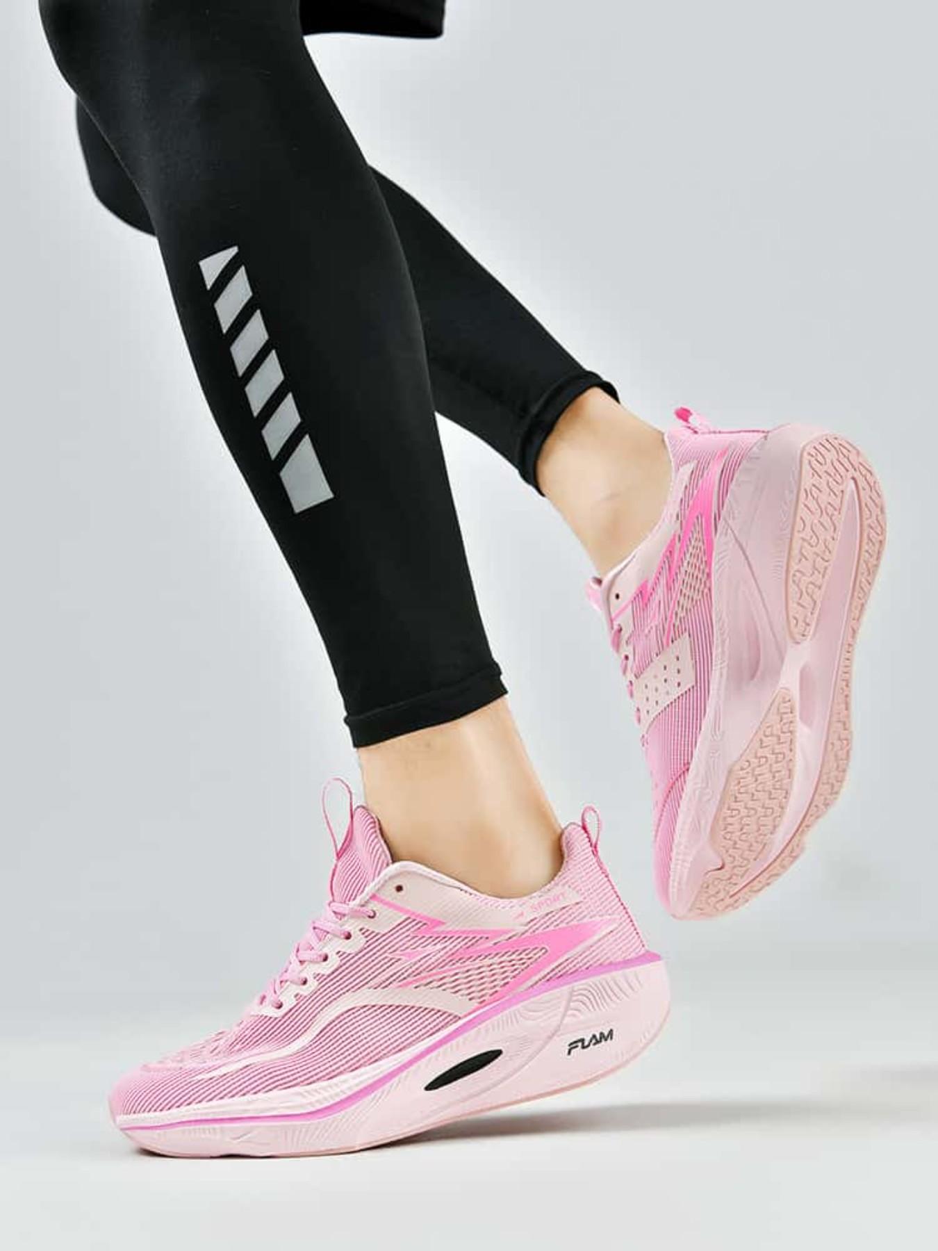 Lightweight Rebound Colorblock Running Shoes, Professional Long ...
