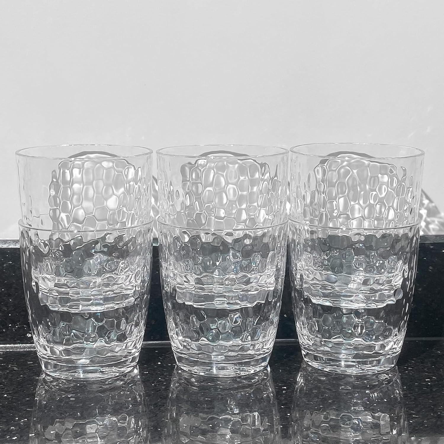 15-Ounce Plastic Tumblers (Set of 6), Plastic Mugs, to Drink Mugs ...