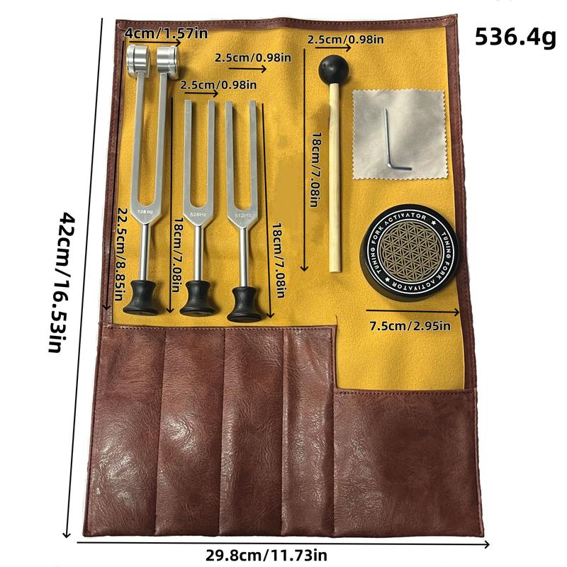 Aluminum Tuning Fork Set, 1 Set Including 128Hz 528Hz 512Hz 256Hz Forks ...