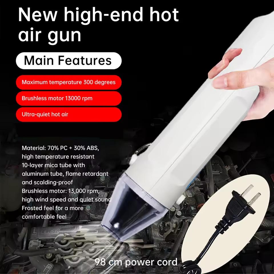 Mini Hot Air Gun for Epoxy Resin DIY Acrylic Cup Pot Embossing Shrink ...