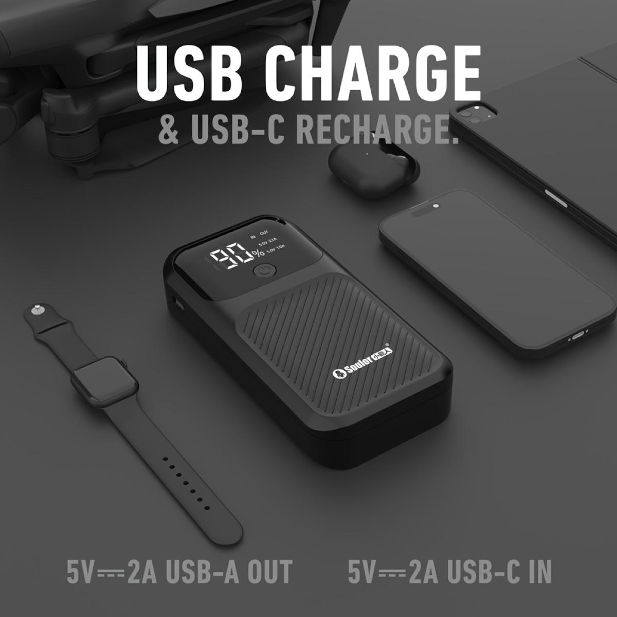 Soulor CY52 Portable 18000mAh Car Jump Starter Compact Lithium Battery ...