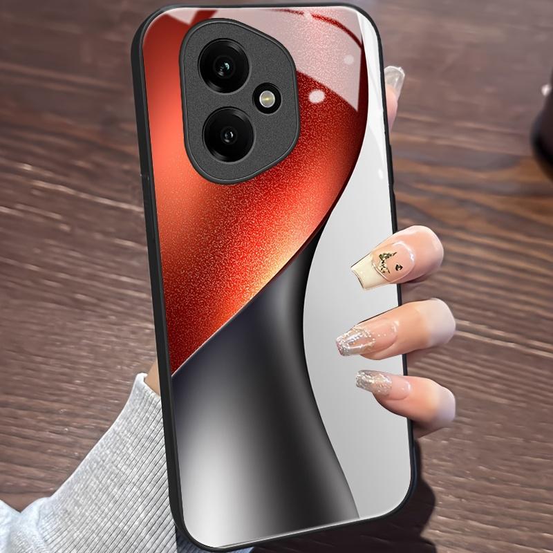 Black Frame Glass Phone Case suitable for Honor 400 300 200 Pro 400 ...