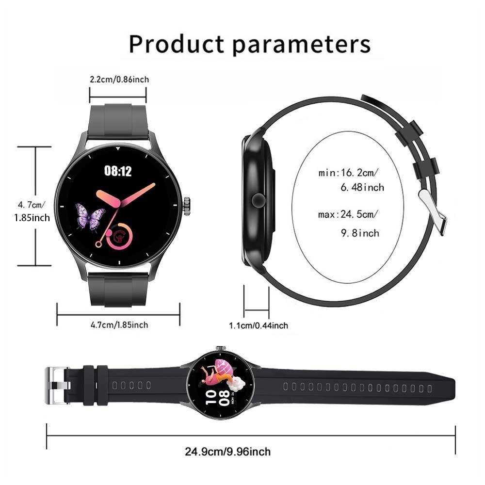 New Women Smart Classic Watch 1.53 Inch Full Round Screen, Music ...