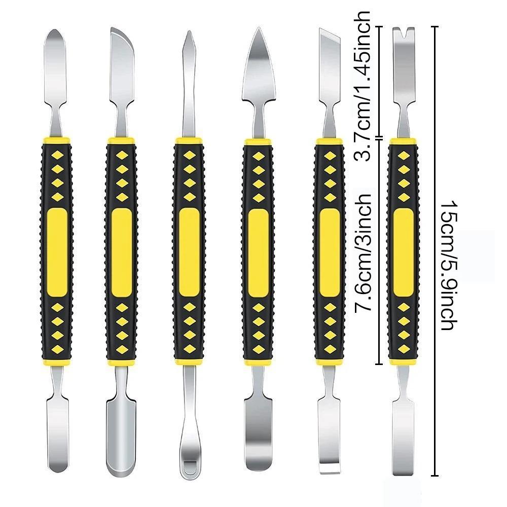 Professional Electronics Repair Tool Kit: Anti-Slip Silicone Handle Pry ...