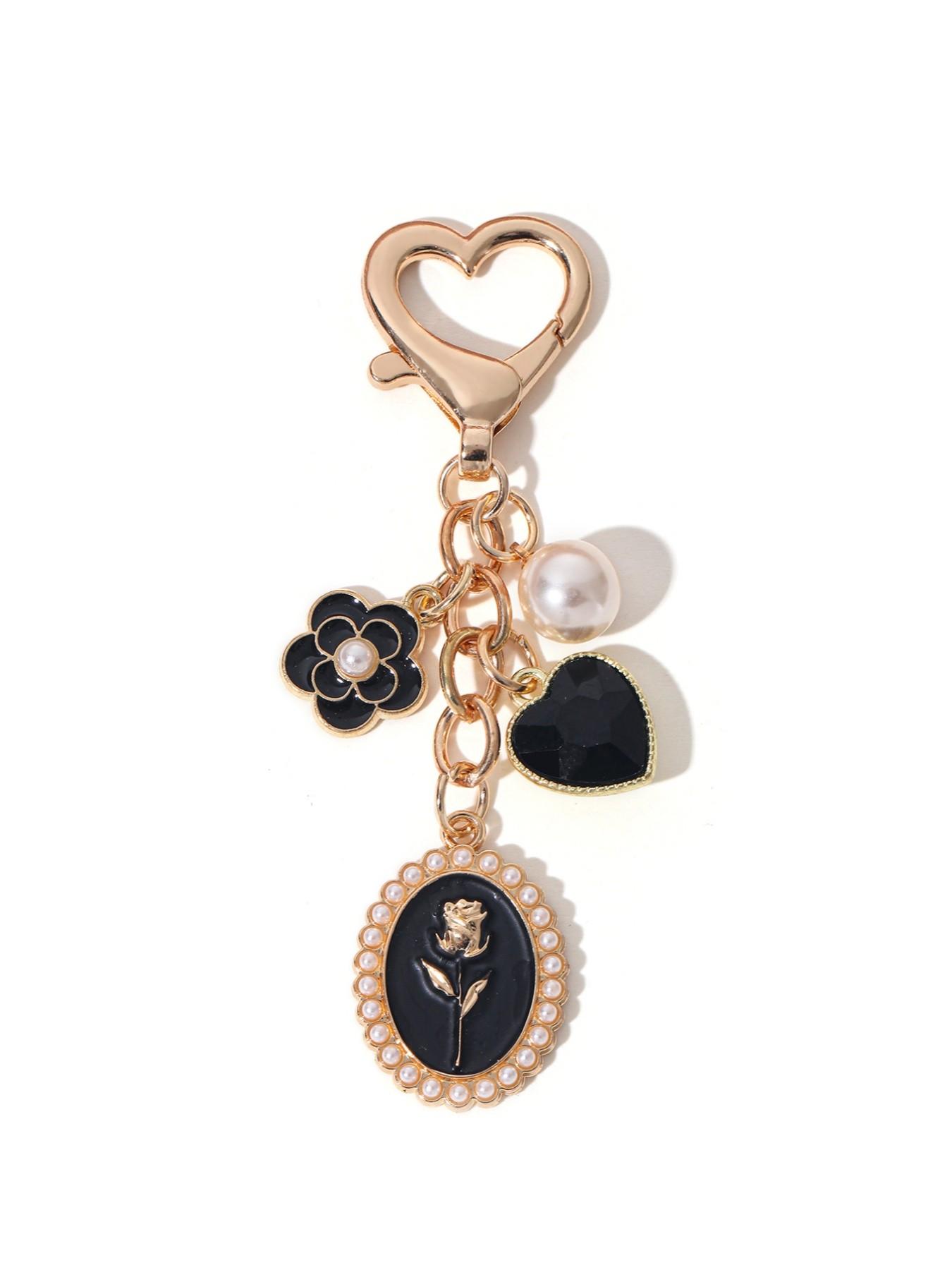 Heart Rose Butterfly Keychain, Bag Charm Keychain, Fashion Keychain ...
