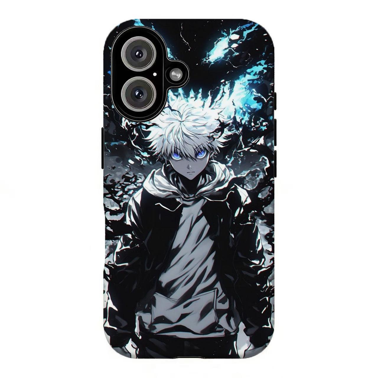 FL-Hunt3r x Hunter Killua Phone Case, Dark Anime Aesthetic Shockproof ...