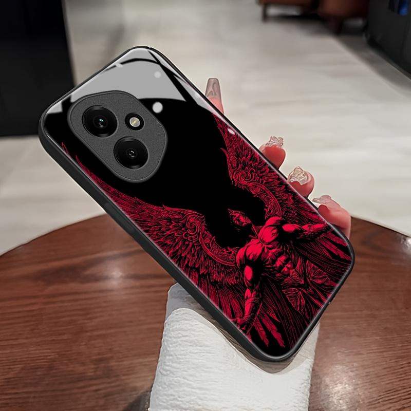 Black Frame Glass Phone Case suitable for Honor 400 300 200 Pro 400 ...