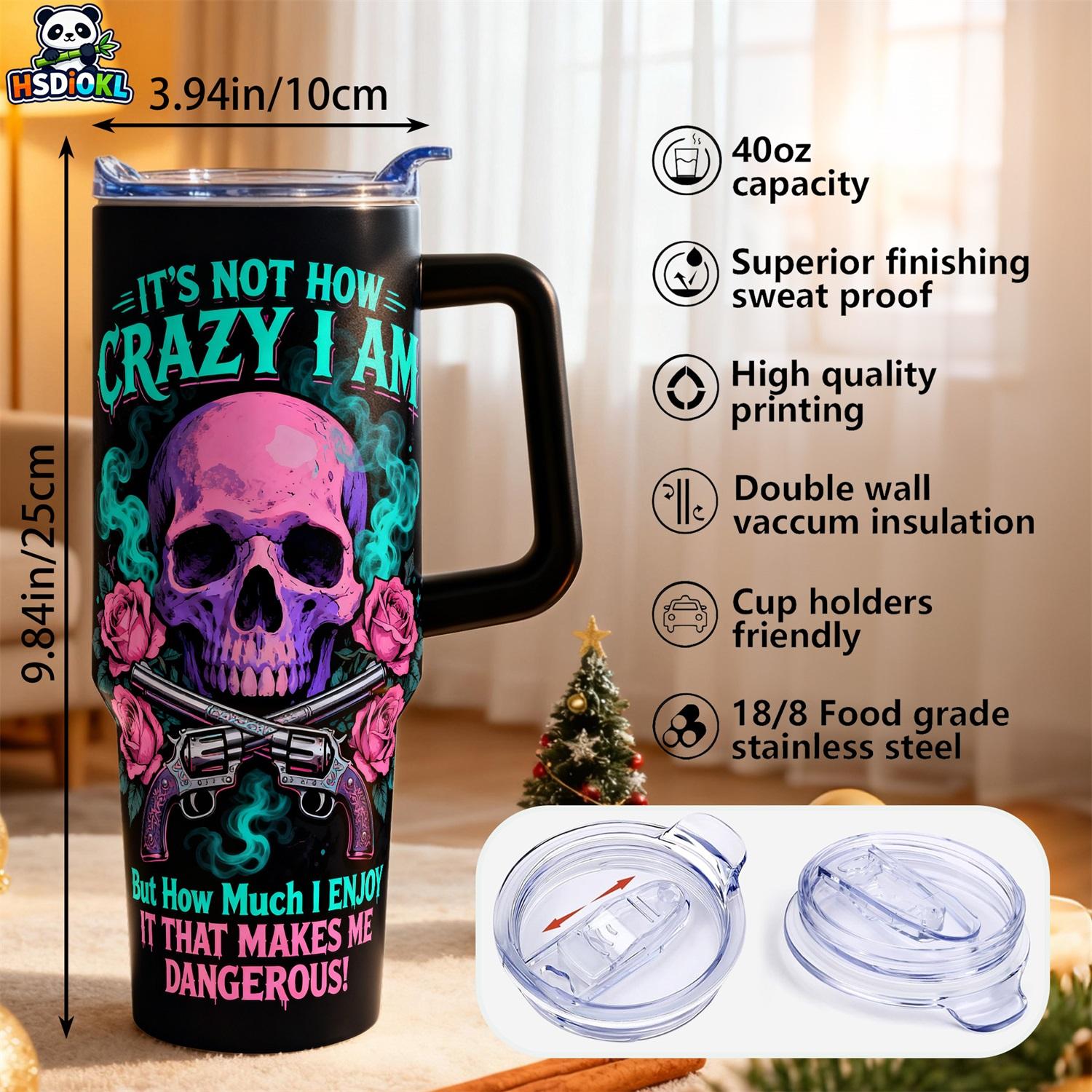 Stainless Steel Insulated Tumbler with Lid, Vacuum Insulated Cups, 40oz ...
