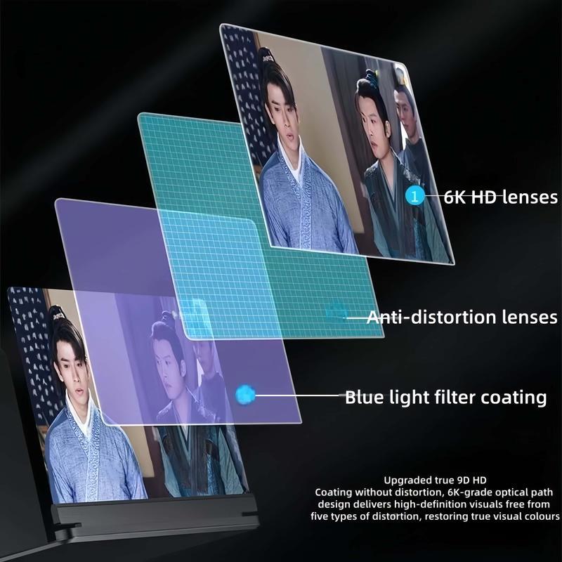 Mobile Phone Magnifier - Ultra-HD Screen Magnifier for Easy TV Viewing ...