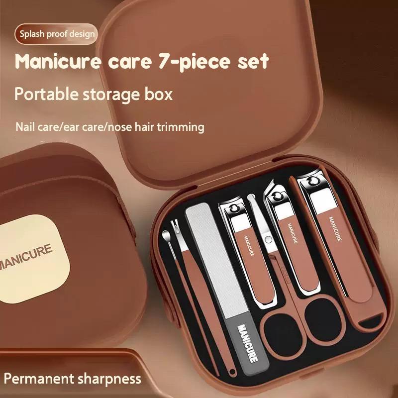 Splash Proof Nail Clipper Set - Portable Manicure Kit - TikTok Shop
