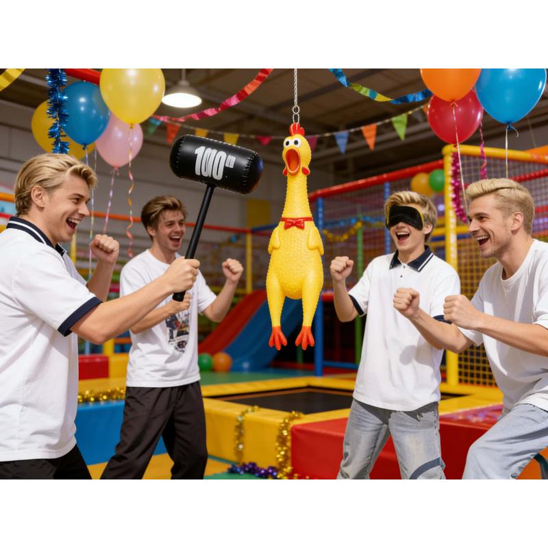 9-Person Playable Noisy Chicken Team Activity Set, Made of Sturdy ...
