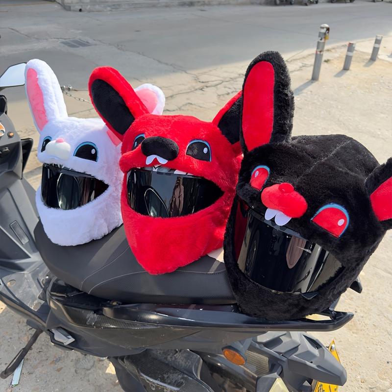 1pc Anti-Scratch Motorcycle Helmet Cover, Protective Headgear, Cartoon ...