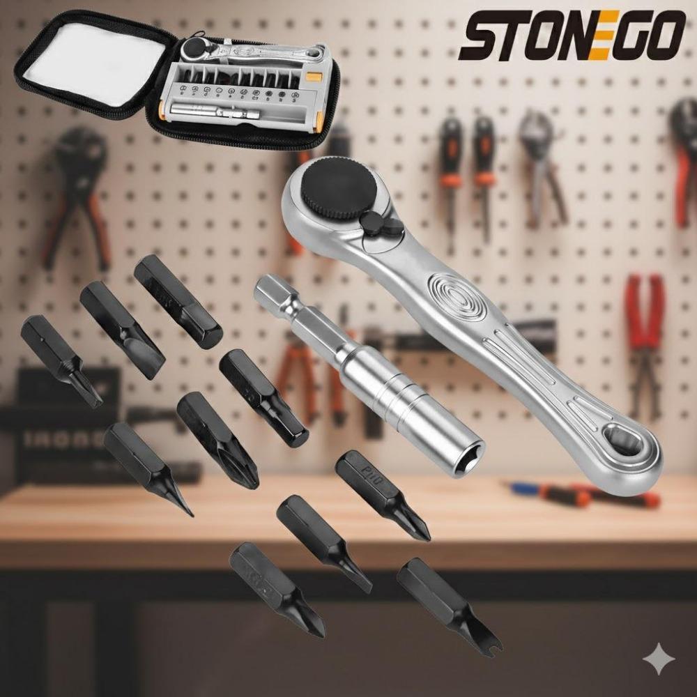 26-in-1 Ratcheting Multi-Tool Kit: Portable Waterproof Bike Repair Set ...
