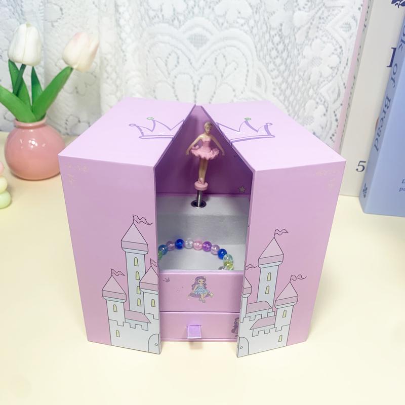 Princess Themed Music Box, Castle Design Jewelry Storage Box, Jewelry ...
