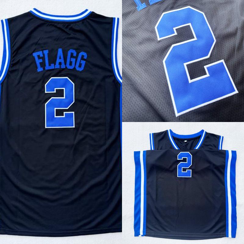 Men’s #2 Flagg Basketball Jerseys Embroidery Carry on the Blue Devil ...