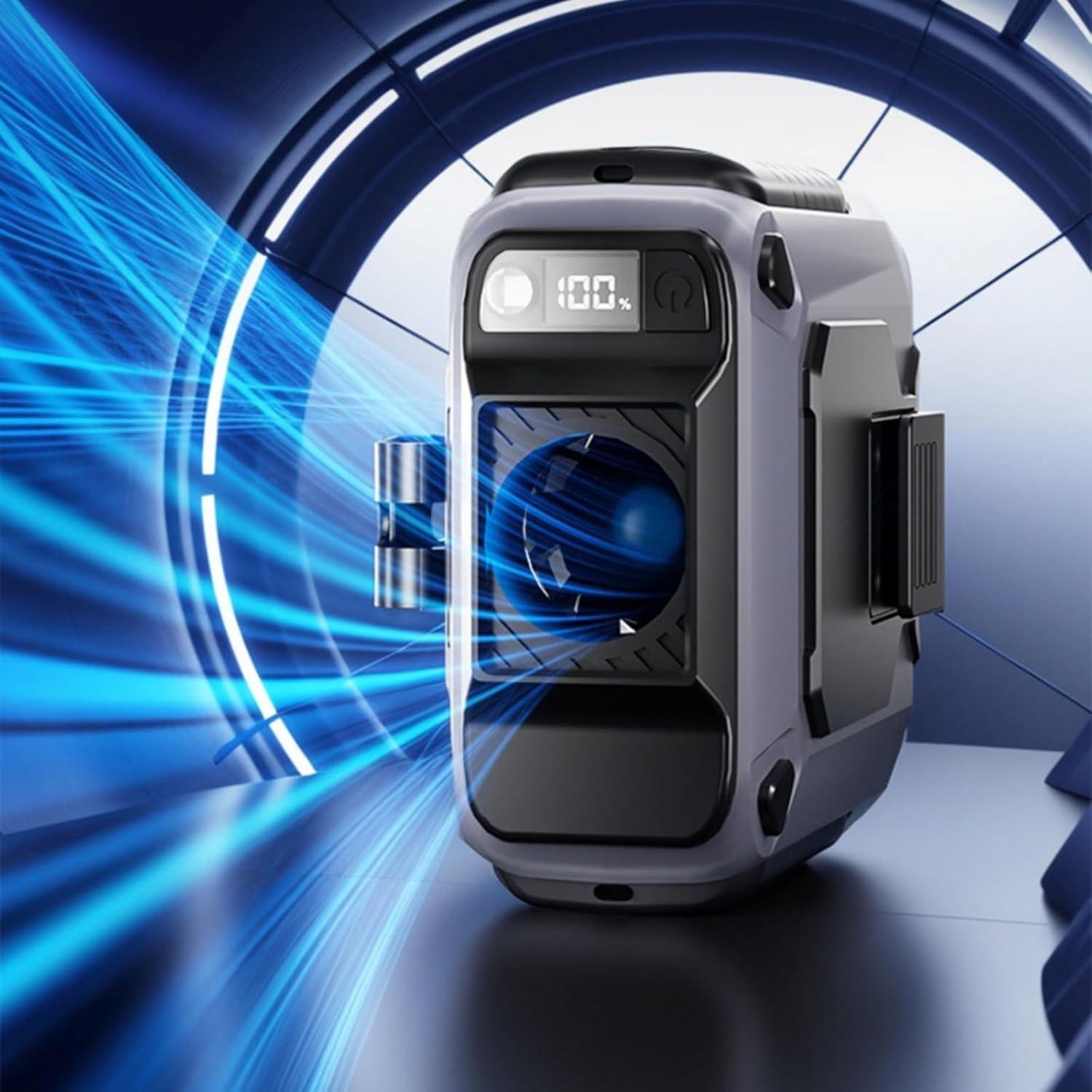 Brushless Motor Waist Clip Fan with Multi Function Charging Port ...
