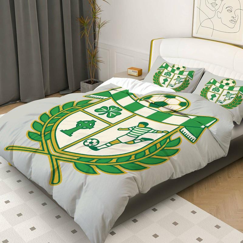 3PCS Duvet Cover Set, 1 Duvet+2 Pillowcases(Without filler), Green ...