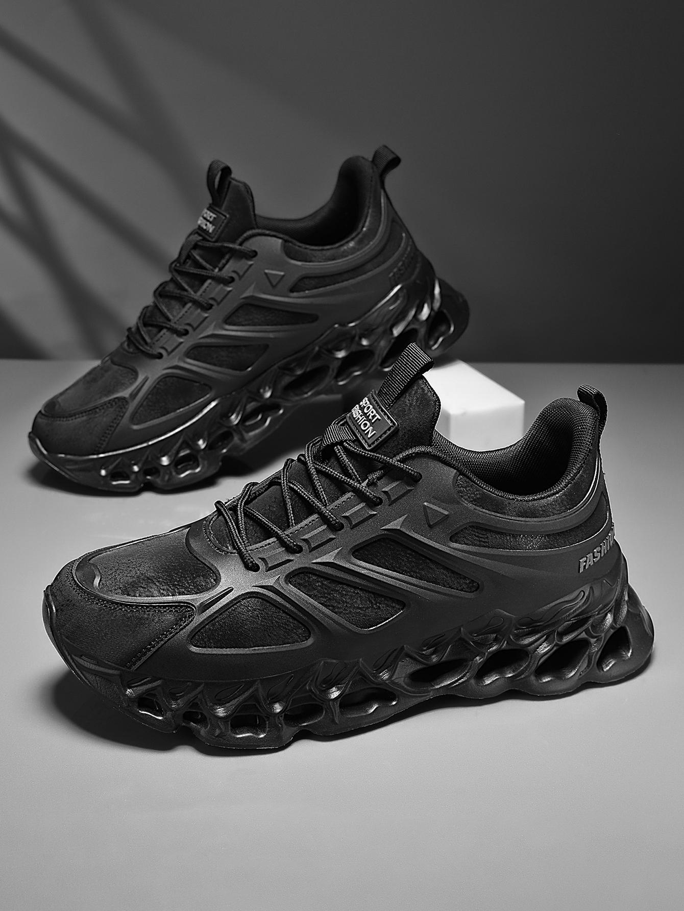 Men's Blade Sole Breathable Sneakers, Sports Training Shoes, Shock ...