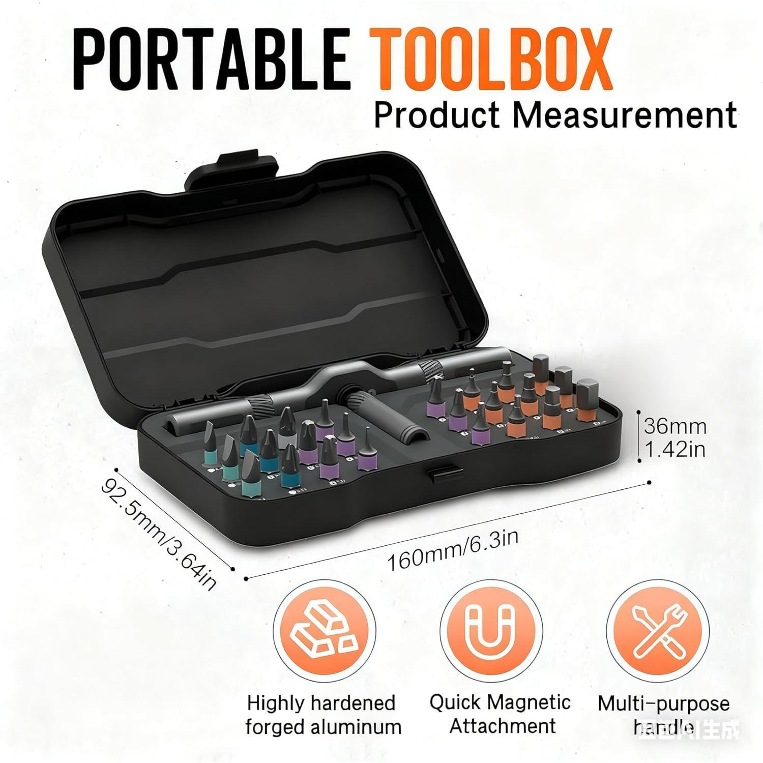 24 in 1 Set, Multifunctional Tools, DIY Ratchet Set with Detachable ...