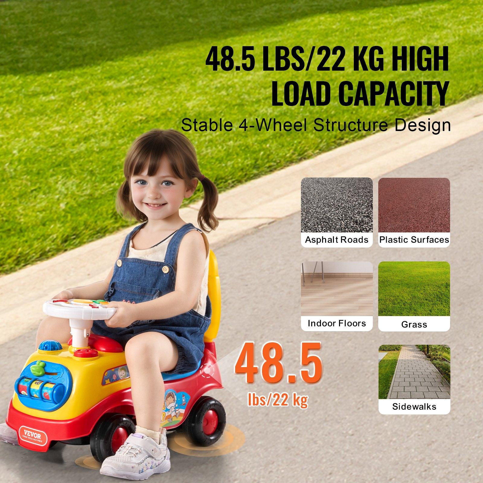 VEVOR Ride On Push Car for Toddlers, Ages 1-3, Ride Racer, Sit to Stand ...