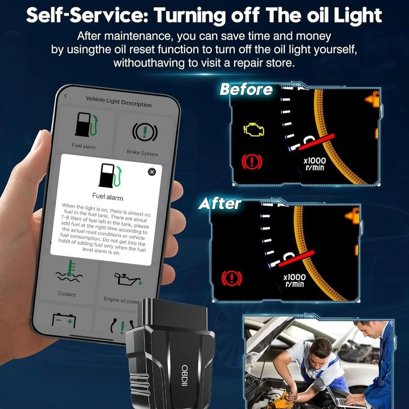 V011 OBD2 Scanner, Bluetooth-compatible 5.4 Diagnostic Scan Tool ...