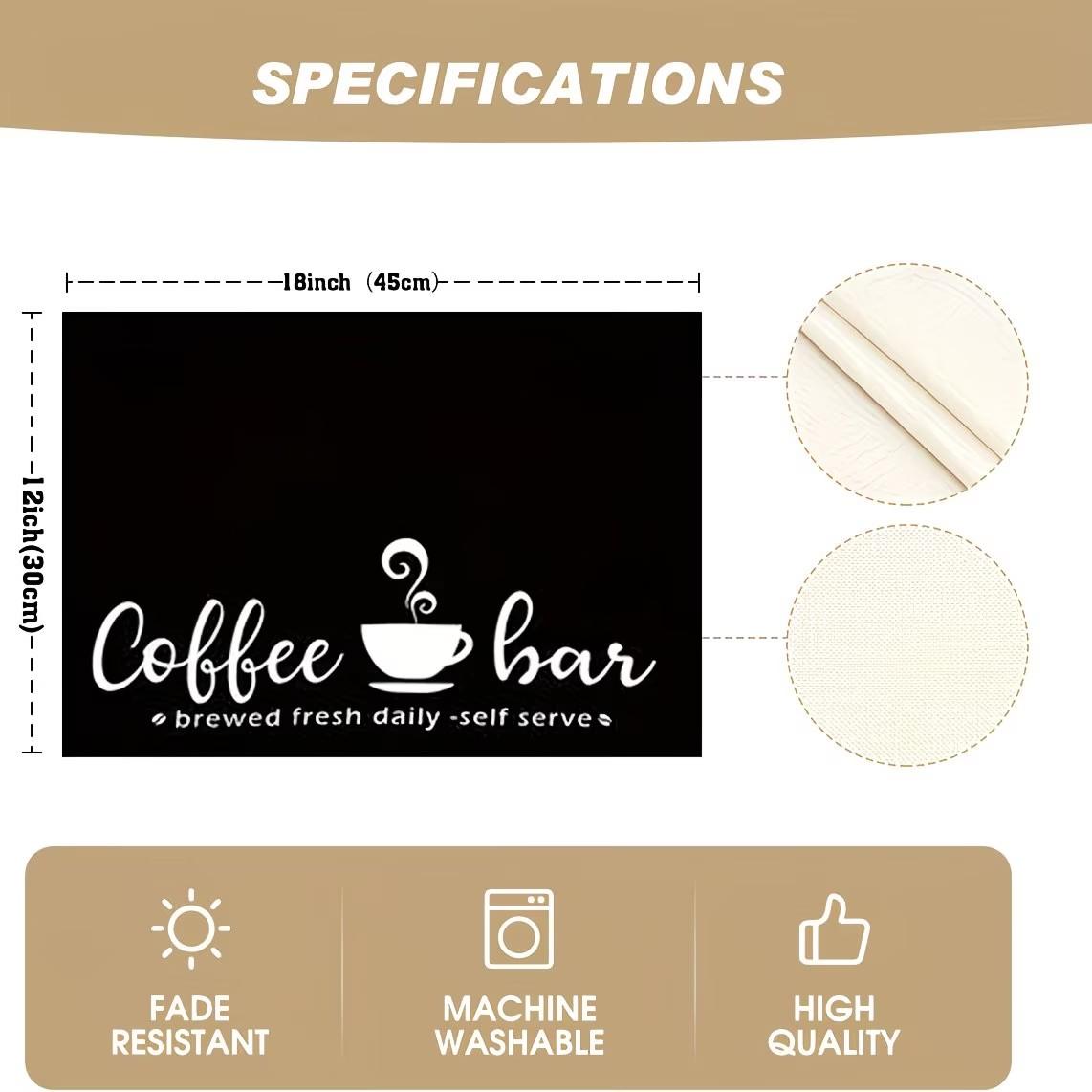 2D flat printing, 2-piece/4-piece/6-piece/8-piece black coffee bar ...