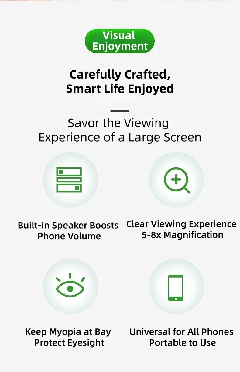 Must-Have for Watching TV Phone Screen Magnifier Ultra-HD Large Screen ...