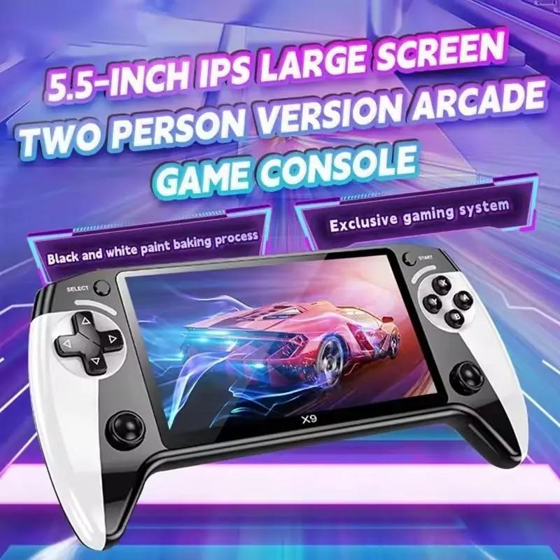 X9 Handheld Game Console, Rechargeable Portable Gaming Machine, 5.5 ...