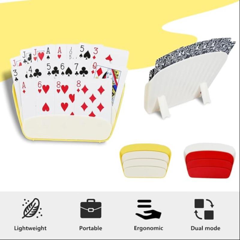 3-layer Foldable Poker Card Holder, Durable PVC Material Multi-capacity ...