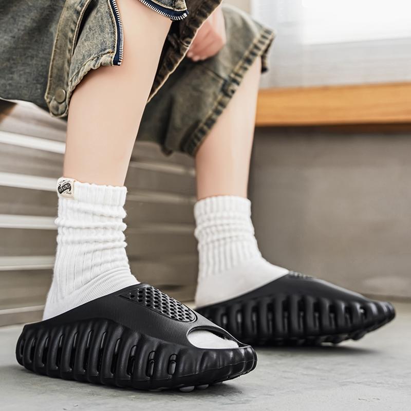 Men's Thick-Soled Breathable Slides, Anti-Slip & Wear-Resistant One ...
