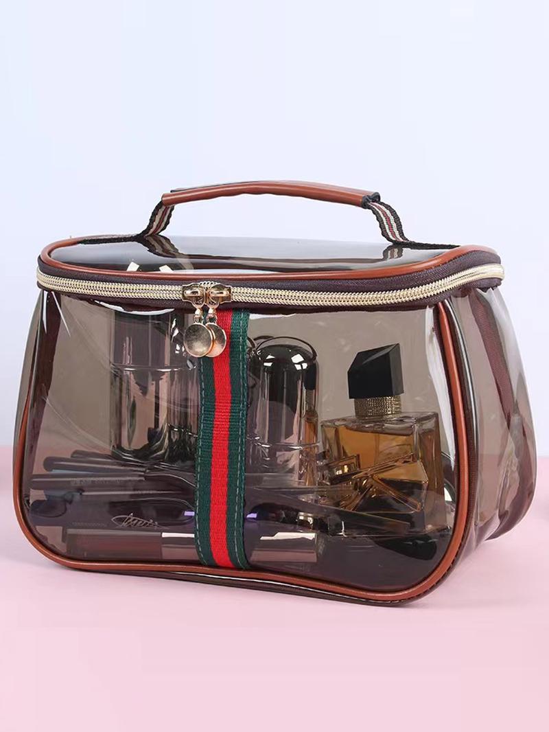 Large Capacity Makeup Bag, Waterproof Transparent Travel Storage Bag ...