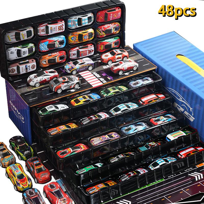 48-Piece Realistic Race Car Set,Collector's Edition Gift Box(12.1*4*4 ...