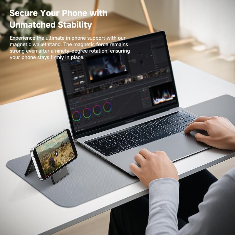 Minisopuru MagSafe Wallet with Adjustable Stand Compatible with ...