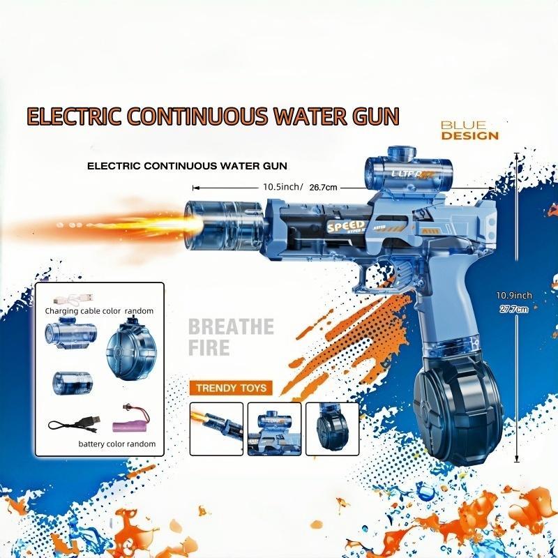 Electric Water Gun with LED Light, Strong Outdoor Toy for Kids, Summer ...