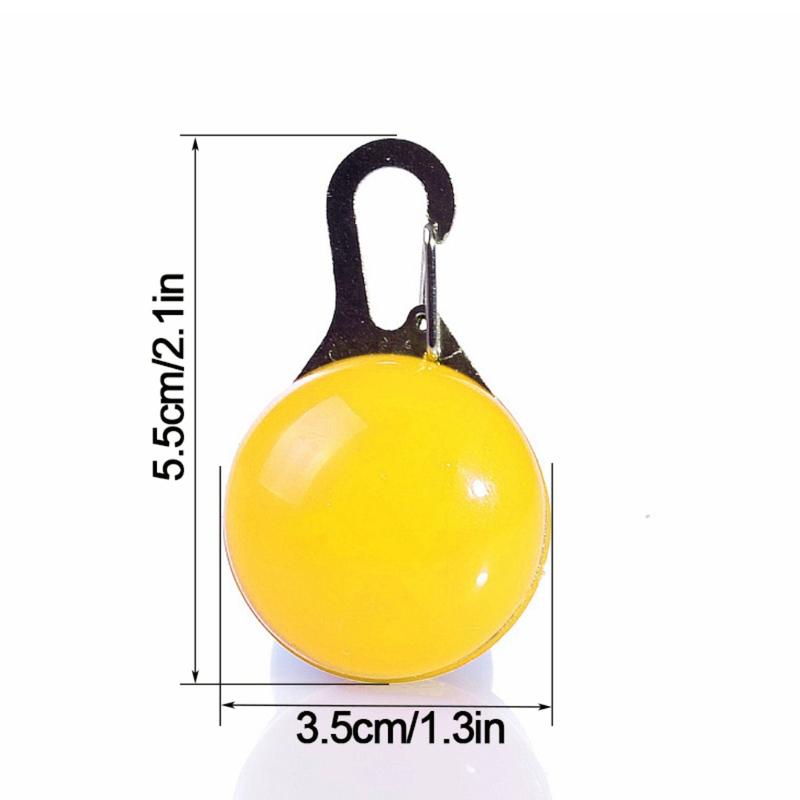 LED Glowing Pendant Flashlight Dog Cat Collar, Glow in the Dark Bright ...