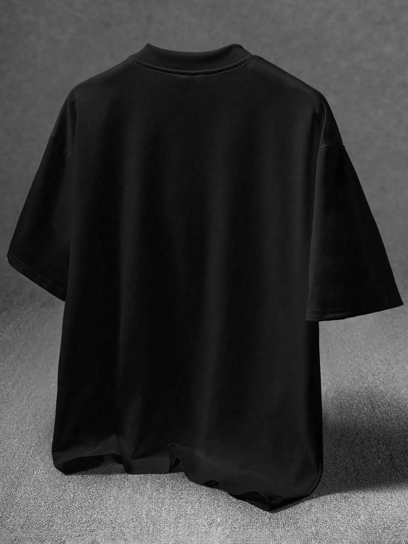 Men's Round Neck Casual T-Shirt, Simple Plain Design, Perfect for Daily ...