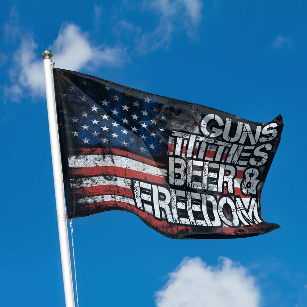 Funny American Flag Banner, 3x5 Feet, Durable Hanging Men's Cave Wall ...