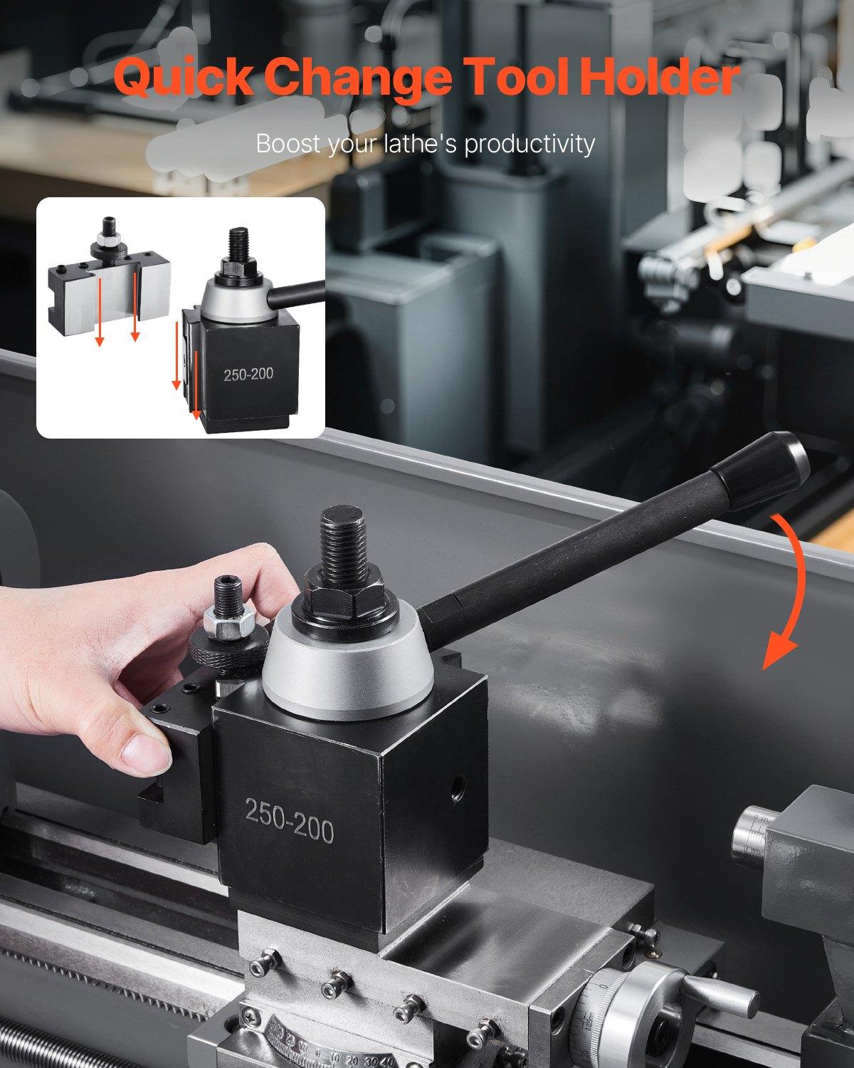 fathersdaygift VEVOR Quick Change Tool Post Set, 6 Pcs, Includes Lathe ...