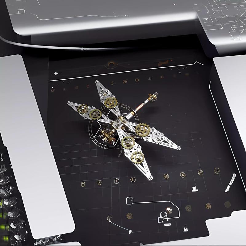 DIY Mechanical Punk Dragonfly Model Kit, 3D Insect Puzzle Assembly Set ...