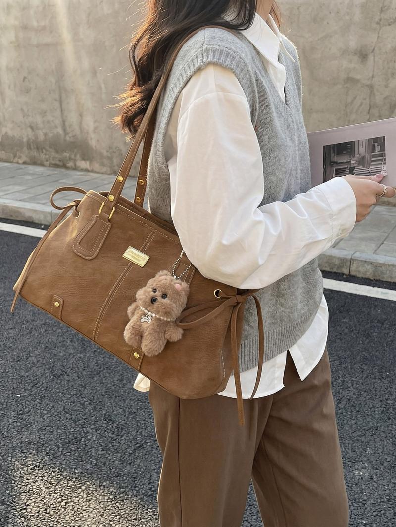 Autumn Winter Women's Shoulder Bag, Vintage High-End Underarm Bag ...