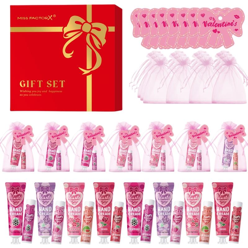 Valentine's Day Hand Cream & Lip Balm Gift Set - 12-Piece - TikTok Shop